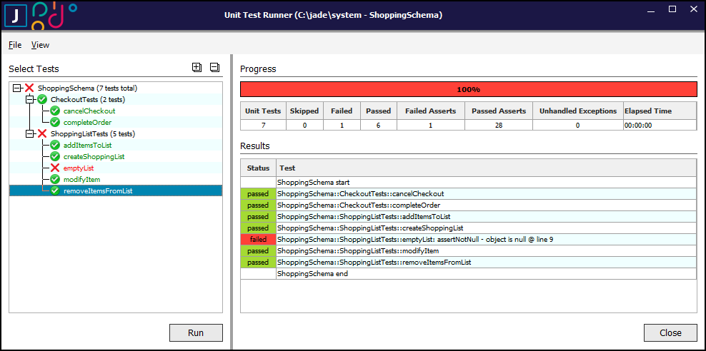 Using the Unit Test Runner Form